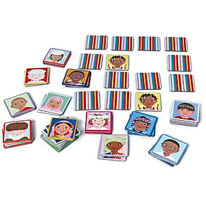 eeBoo: I Never Forget a Face, Memory & Matching Game, Developmental and Educational, 24 Pairs to Match, Single or Multiplayer Function, for Ages 3 and up