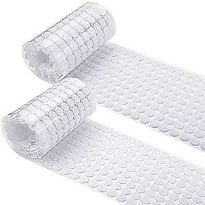 1600Pcs Sticky Back Coins 10mm/0.39” Diameter Hook & Loop Self Adhesive Dots Tapes (800 Sets) - Gtlzlz