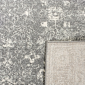 SAFAVIEH Evoke Collection Area Rug - 9' x 12', Grey & Ivory, Shabby Chic Distressed Design, Non-Shedding & Easy Care, Ideal for High Traffic Areas in Living Room, Bedroom (EVK270S)