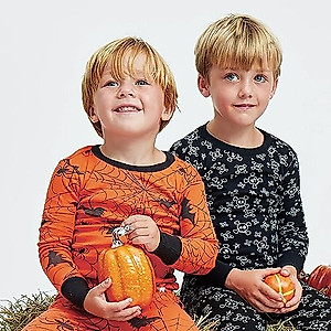 HonestBaby Sleep and Play Footed Pajamas One-Piece Sleeper Jumpsuit Zip-front PJs Organic Cotton for Baby Boys, Unisex, Batty, 0-3 Months