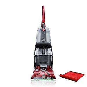 Hoover, Red Power Scrub Deluxe Carpet Cleaner Machine, Upright Shampooer, with Storage Mat, FH50150B
