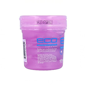 Eco Style Ecoco Hair Gel - Curl And Wave - Anti-Itch, Alcohol-Free Formula - Perfect Hold For Angled Or Tapered Sides - Ideal For Wavy Hair - No Flakes - Not Animal Tested - Moisturizes - 8 Oz