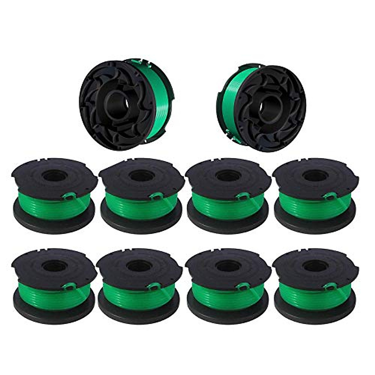 GH3000 Trimmer Spool Replacement Compatible with Black and Decker SF-080 SF-080-BKP GH3000R LST540B LST540 Auto Feed Weed Eater, SF080 Spool Refills 20ft 0.080 inch Single Line, GH3000 Spool
