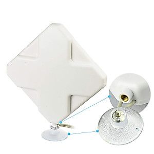 Bingfu High Gain 4G LTE Antenna 35dBi Panel MIMO SMA Male TS9 Antenna Compatible with 4G LTE Wireless CPE Router Mobile Hotspot MiFi Mobile Broadband Modem Industrial IoT Router Cellular Gateway