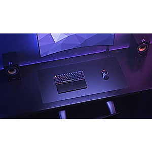 Glorious XXL Extended Gaming Mouse Mat/Pad - Stealth Edition - Large, Wide (XXL Extended) Black Cloth Mousepad, Stitched Edges | 18"x36" (G-XXL-Stealth)