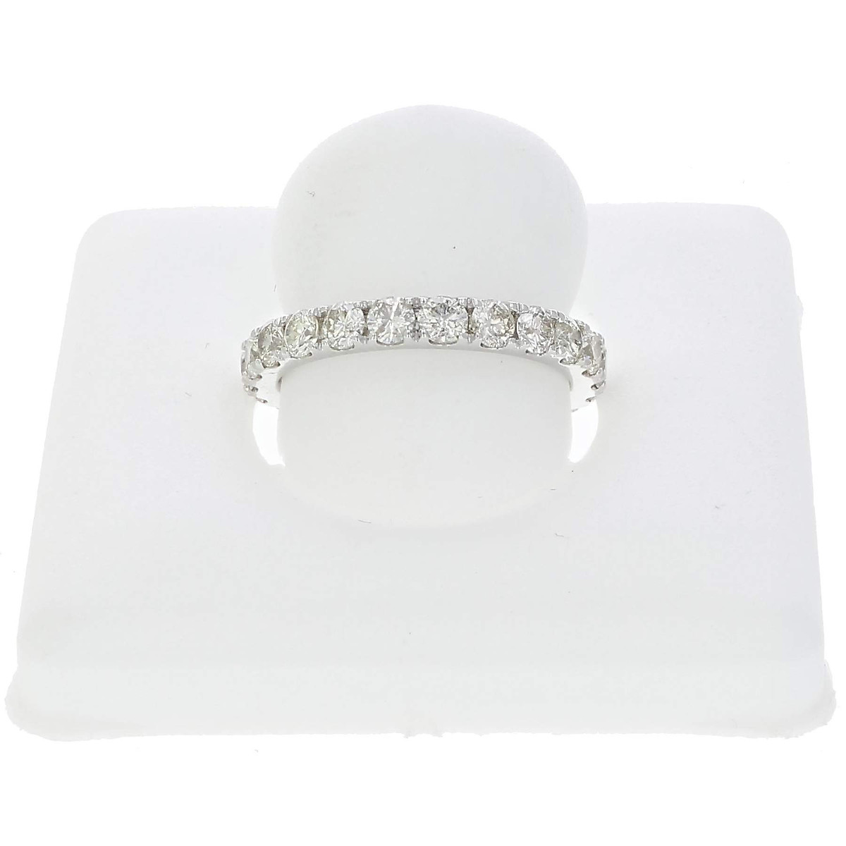 Vir Jewels 2 cttw Diamond Wedding Anniversary Band for Women Full Eternity Diamond Engagement Ring 14K White Gold Round Prong Set Size 7.5