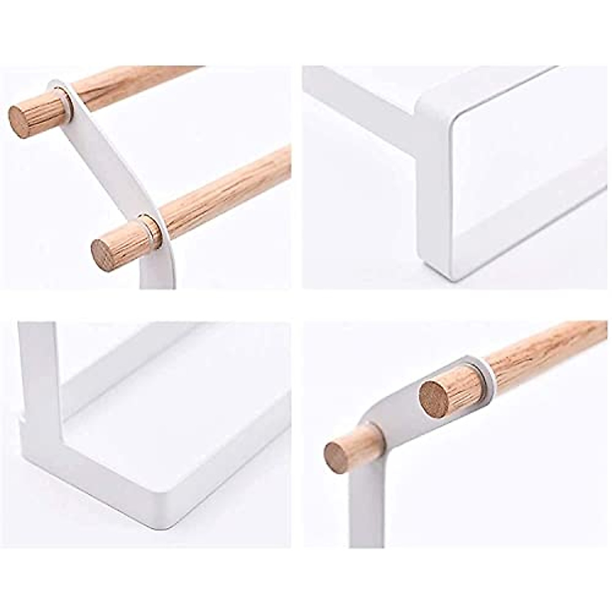 Towel Racks,Towel Rails, Towel Rail Desktop Towel Rack Desktop Vertical Double Bar Towel Holder Bathroom Kitchen Movablerforation-Free Installation Towel Bar Towel Holder