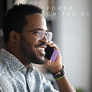 Miady 5000mAh Mini Portable Charger for iPhones, MFI-Certified Portable Phone Charger, Backup Battery Pack Charger Compatible with iPhone 14/13/12/11/X/XS/XR/8/7/6/5 Series (Cream Purple)