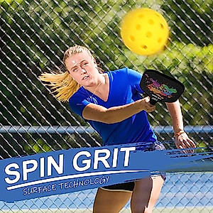 Dikoro Pickleball Paddles, USAPA Approved Fiberglass Pickleball Set with Pickleball Rackets, 4 Indoor Outdoor Pickleball Balls, Portable Pickleball Bag, Families Paddle Accessories for Men and Women