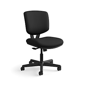 The HON Company GA90.T HON Volt Task Armless Office Chair for Computer Desk, Navy/Blue (H5703), Synchro-Tilt