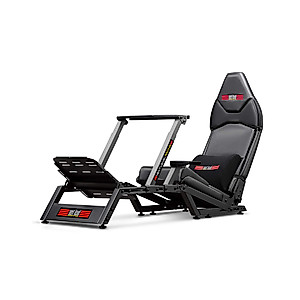 Next Level Racing F-GT Racing Simulator Cockpit and Monitor Stand Bundle