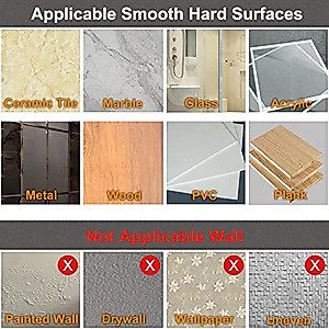 Yukrilt Black Adhesive Hooks - 8 Pack 15lb(Max) Sticky Wall Hooks for Hanging, Waterproof Rustproof Removable Stainless Steel Towel Hooks, Bathroom Kitchen Shower Heavy Duty Self Adhesive Hooks