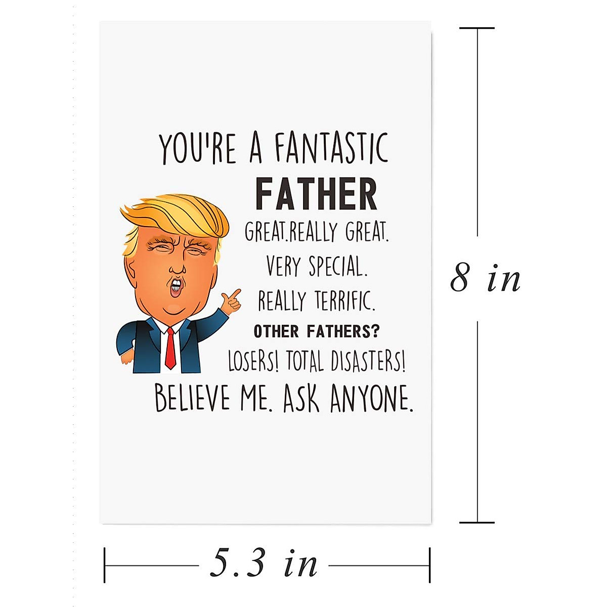 Gonzey Funny Father's Day Card,Trump Father,Dad Birthday,Humorous Greeting Cards