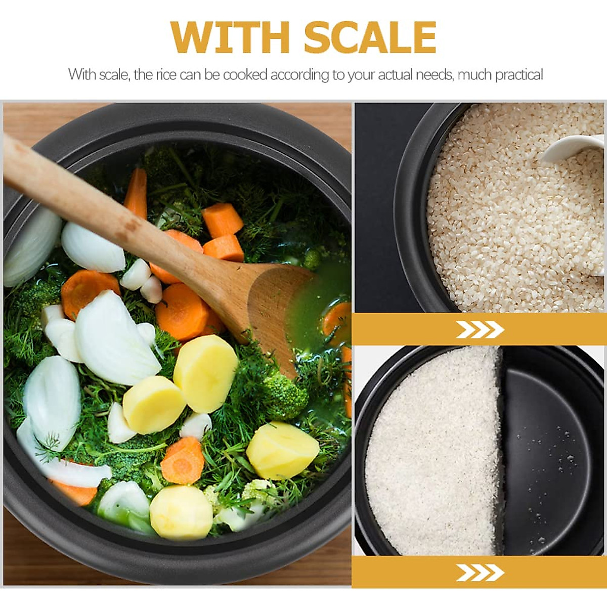 DOITOOL Rice Cooker Inner Pot Rice Cooker Insert Non-Stick Inner Liner 1.5L Aluminum Alloy Inner Cooking Pot Electric Cooker Accessory Rice Maker Container for Kitchen Cooking