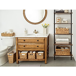 StorageWorks Water Hyacinth Wicker Baskets