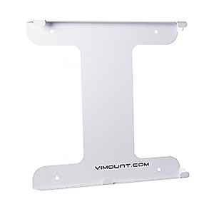 ViMount Wall Mount Metal Holder Compatible with Playstation 4 PS4 Pro Version with 2X Controllers Wall Mount in White Color