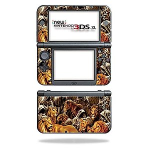 MightySkins Skin Compatible with Nintendo New 3DS XL (2015) - Lions Den | Protective, Durable, and Unique Vinyl Decal wrap Cover | Easy to Apply, Remove, and Change Styles | Made in The USA