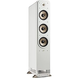 Polk Signature Elite ES60 Tower Speaker - Hi-Res Audio Certified, Dolby Atmos & DTS:X Compatible, 1" Tweeter & Three 6.5" Woofers, Power Port Technology for Effortless Bass, Elegant White-Washed
