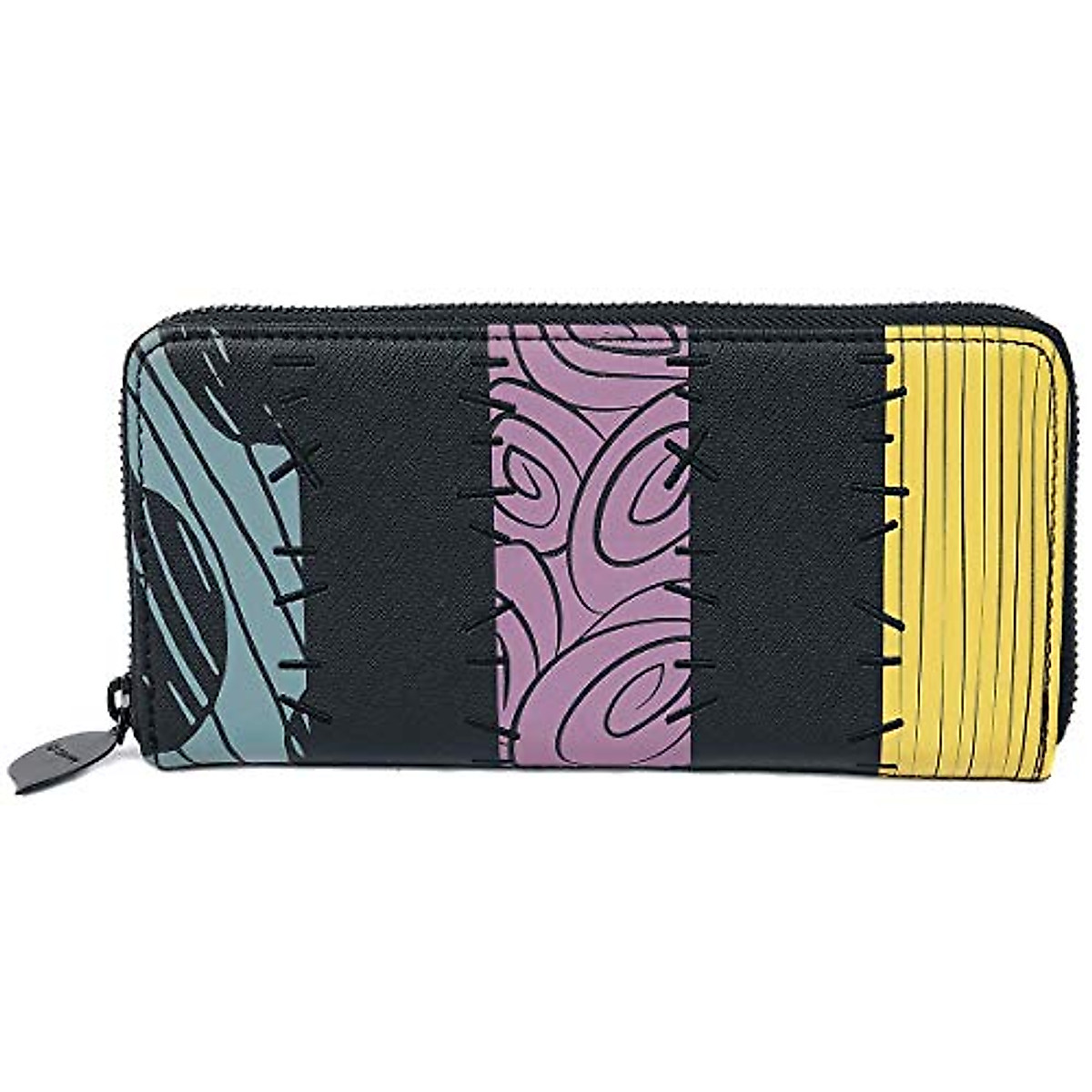 Loungefly x Nightmare Before Christmas Sally Cosplay Zip-Around Faux Leather Wallet (Multicolored, One Size)