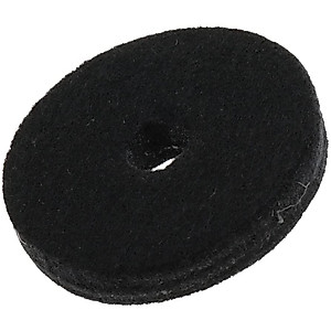 TUOREN 20 Pieces Cymbal Replacement Accessories Drum Cymbal Stand Felt Hi-Hat Clutch Felt with Sleeve Replacement for Drum Set Black