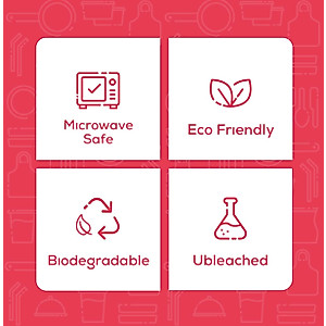 Comfy Package, [500 Pack Disposable Paper Plates - Decorative Craft Paper Plates - Large (6 Inch - 500 Count)