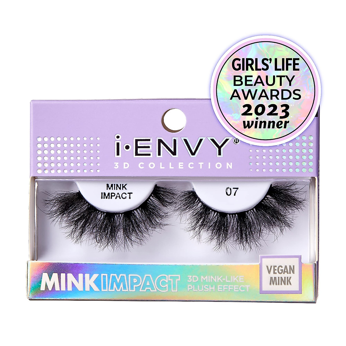 i-Envy False Lashes 3D Mink-Like Plush Impact Natural to Dramatic Vegan Eyelashes