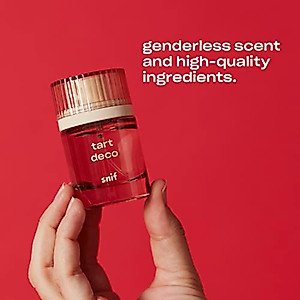 Snif Tart Deco Perfume, Cologne for Men and Women, Juicy, Sophisticated Cherry Scent, Long Lasting Fine Fragrance, Clean, Non-Toxic, Vegan, Cruelty Free, Travel Friendly 30ml