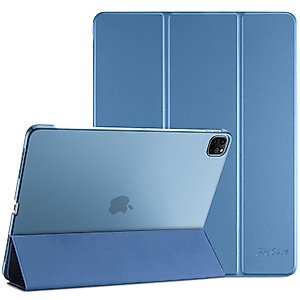 ProCase Smart Case for iPad Pro 12.9 2022/2021/2020/2018, Slim Stand Hard Back Shell Smart Cover for iPad Pro 12.9" 6th Gen/5th Gen/4th Gen/3rd Gen -Blue
