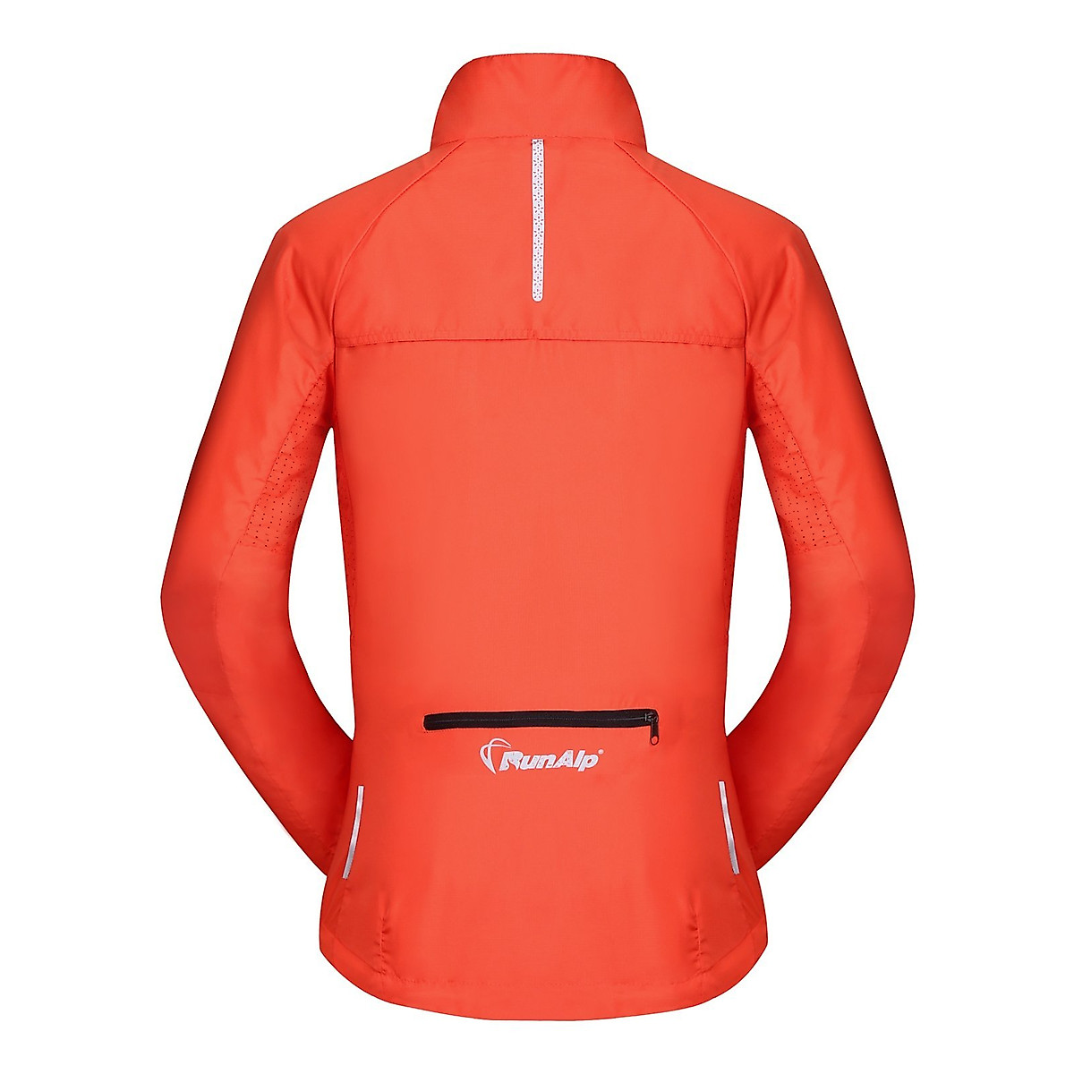 ROWAI Women's Packable Windbreaker Jacket Resistant Cycling Running Jacket Lightweight Windproof Water Orange S