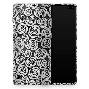DesignSkinz Karamfila Silver & Pink Marble V9 Protective Vinyl Decal Wrap Skin Cover Compatible with The Samsung Galaxy S20 (Screen Trim & Back Glass Skin)