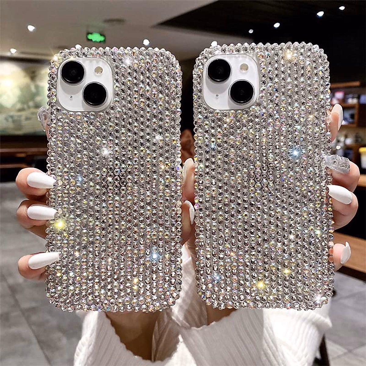 redecarie for Galaxy Note 10 Plus Case,Luxury Bling Glitter Diamond Shiny Sparkle Crystal Rhinestone Women Girls Kids Clear Protective Phone Cover for Samsung Galaxy Note 10 Plus