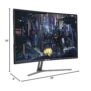 Sceptre C325B-144R 32" 144Hz 1800R Curved AMD FreeSync Gaming Monitor 1920x1080 HDMI DisplayPort Metal Black 2018