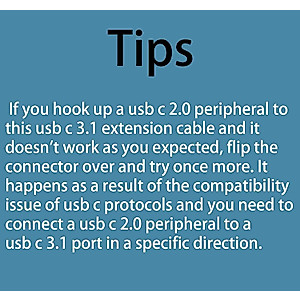 90 Degree USB C Extension Cable Short (1.6ft), Right Angle USB C 3.1 Gen2 Male to Female Adapter, Awnuwuy USB Type C Extender Cord Compatible with USB-C Laptop/Monitor/Hub/Docking Station,Oculus Quest