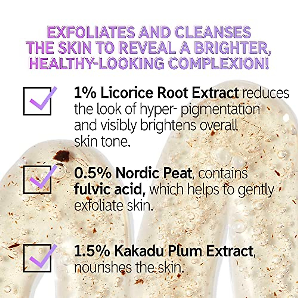 The INKEY List Fulvic Acid Brightening Cleanser, Gel Face Cleanser Gently Exfoliates and Removes Makeup, Improves Uneven Skin Tone, 5.07 fl oz