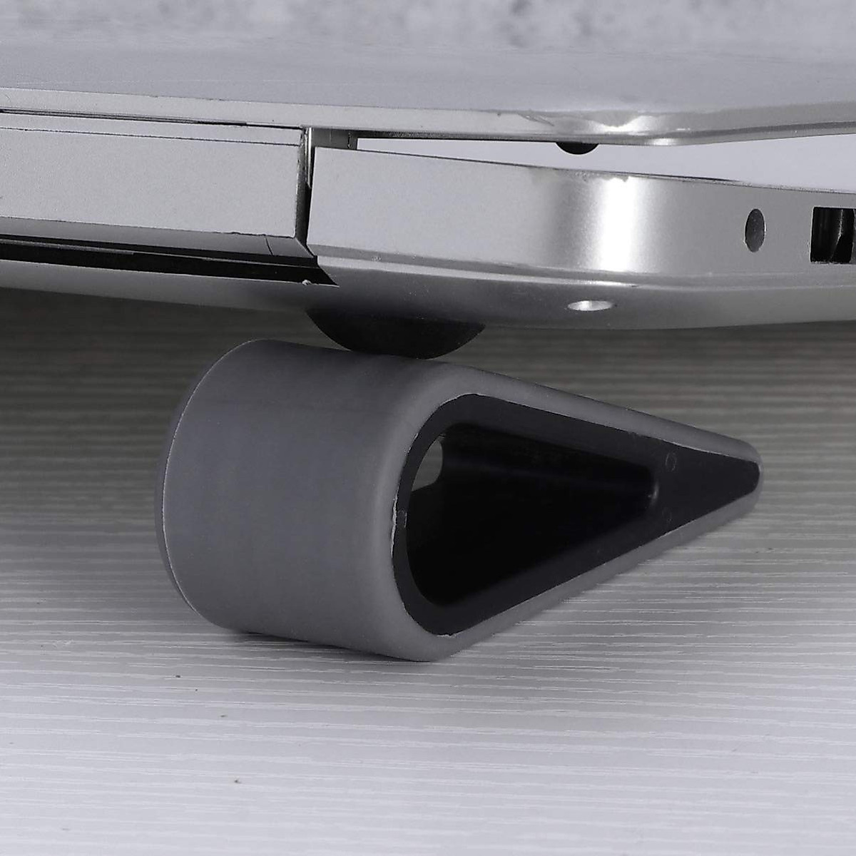 jojofuny 2Pcs Universal Laptop Computer Keyboard Stands Anti-Slip Silicone Tilting Wedge Riser Holder Portable Ventilated Stand for Notebook