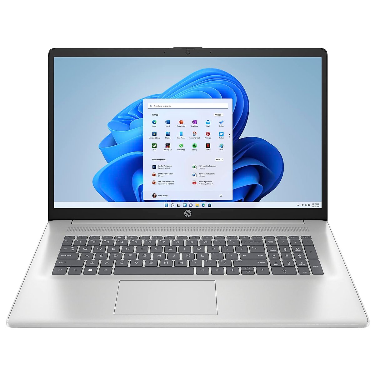 HP 2023 Business Laptop 17.3" FHD IPS 10-Core 13th Intel i7-1355U 32GB DDR4 1TB SSD Intel Iris Xe Graphics Wi-Fi 6 HDMI USB-C Bluetooth Fullsize Keyboard Windows 11 Pro w/ONT 32GB USB