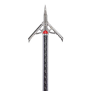 Rage Hypodermic Trypan 2-Blade Crossbow Broadhead, 150 Grain, Silver, 3 Count