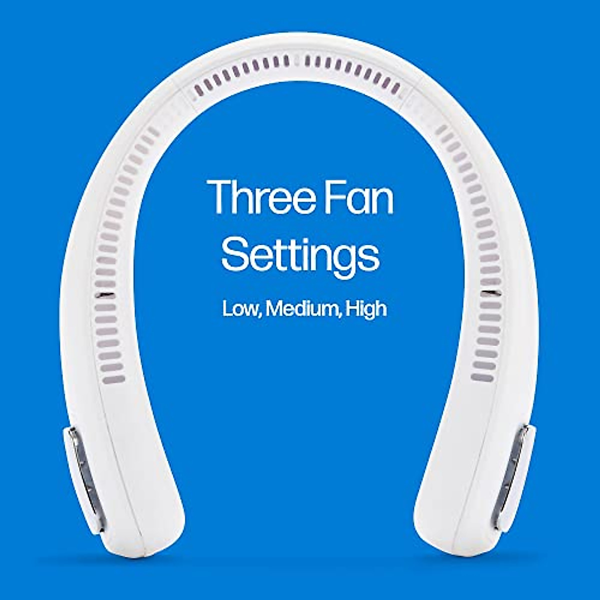 Arctic Air Freedom Personal Air Cooler - Portable 3-Speed Neck Fan, Hands-Free Wearable Design, Lightweight, Cordless and Rechargeable