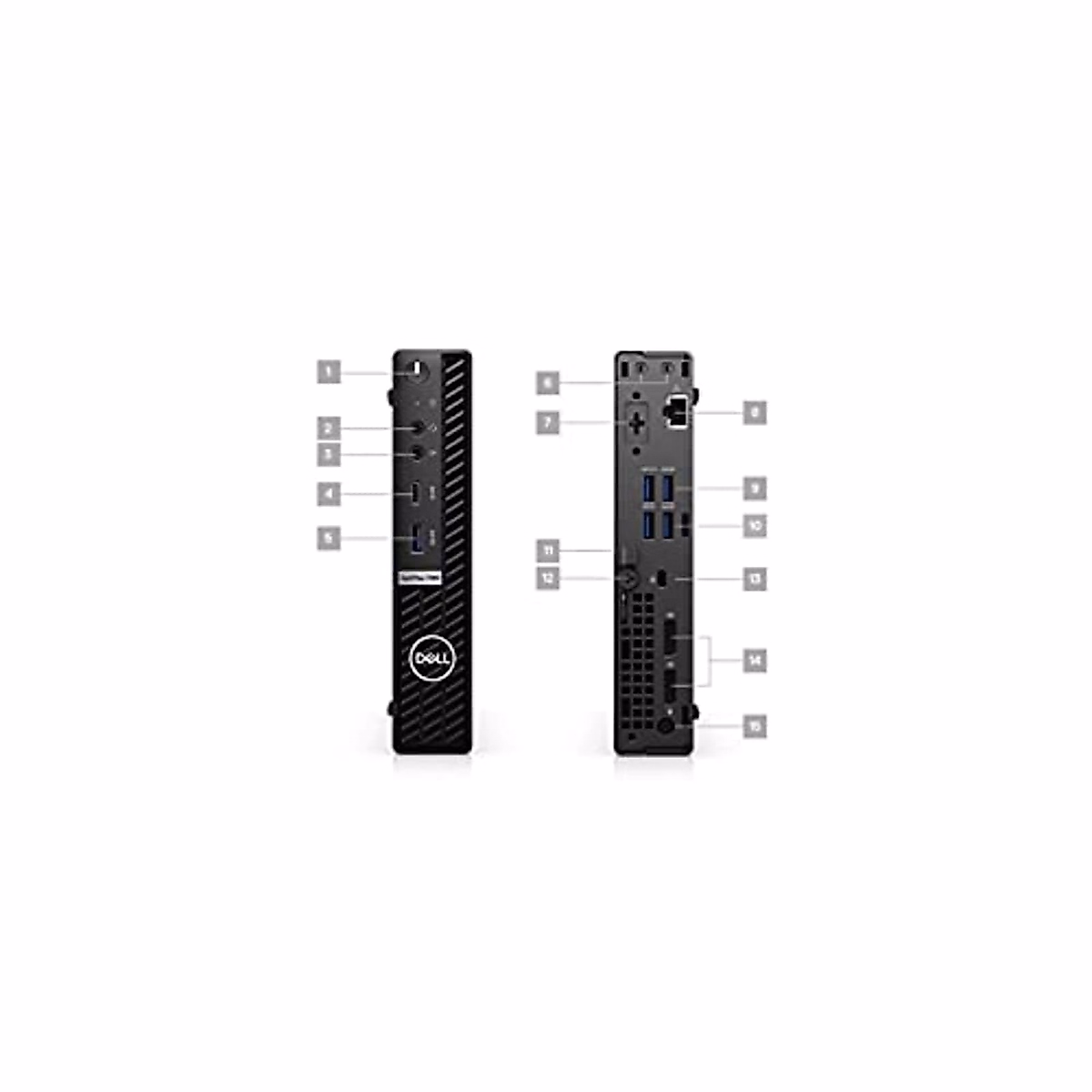 Dell Optiplex 7080 Micro Tower Desktop | Core i7-10700T - 512GB SSD Hard Drive - 16GB RAM | 8 cores @ 4.5 GHz Win 11 Pro Black (Renewed)