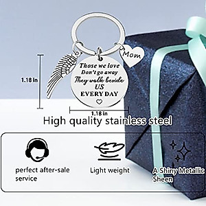 Grieving Mother Gifts Mom Memorial Gifts Keychain for Loss Of Mom Mother Sympathy Gifts for Loss Of Mom Loved One Father Grandma Papa Grieving Mother Gifts Passing Away Funeral Gifts for Mom Key Ring