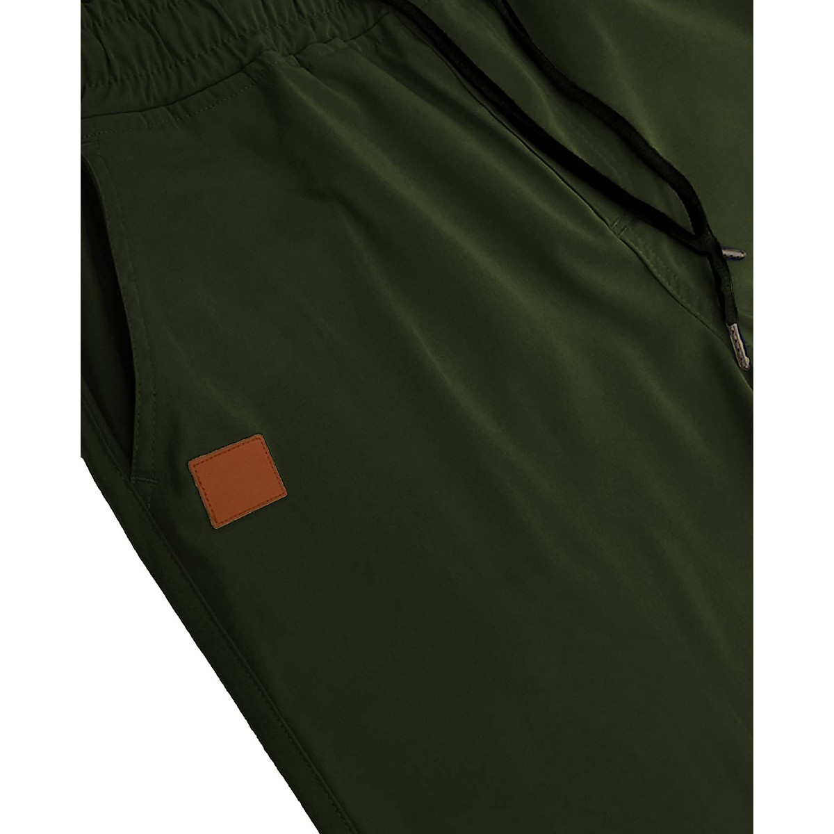 Mens Shorts Casual Classic Fit Athletic Workout Golf Shorts Cotton Cargo Shorts for Men Summer Beach Shorts with 4 Pockets, Army Green-M