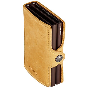 SECRID-Twin Ochre Leather Wallet