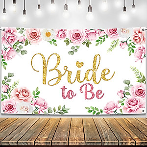 KatchOn, Pink Bride to Be Banner - Large, 72x44 Inch | Bridal Shower Backdrop for Bride to Be Decorations | Bride To Be Backdrop | Bridal Shower Decorations | Bridal Shower Banner | Bachelorette Party