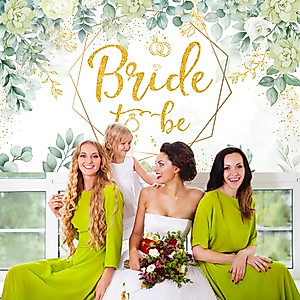 Sage Green Bridal Shower Decorations Sage Green Bride to Be Banner Large Bridal Shower Backdrop Bachelorette Party Decorations Pre-Wedding Party Decor