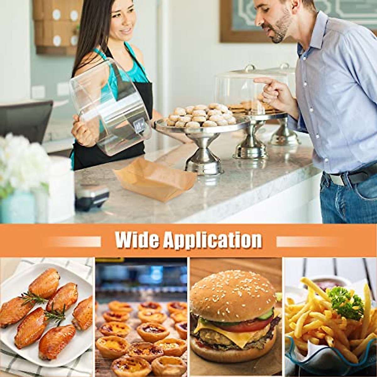 200Pcs Paper Food Trays Disposable, 1LB Paper Food Boats, Recyclable Eco Friendly Kraft Brown Paper Food Tray for Hot Dog Nacho