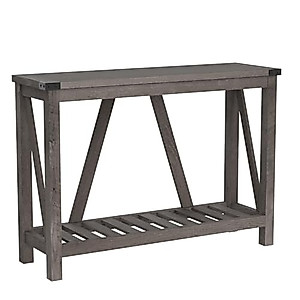 JOINHOM Entryway Table - Wood Console Table with Shelves, Farmhouse Sofa Table for Entryway, Living Room, Hallway