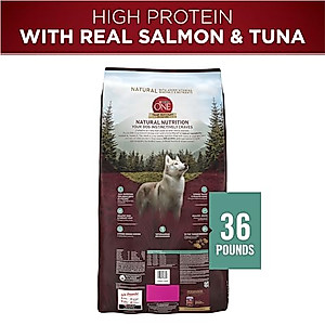 Purina ONE True Instinct with Real Salmon and Tuna Natural with Added Vitamins, Minerals and Nutrients High Protein Dog Food Dry Formula - 36 lb. Bag