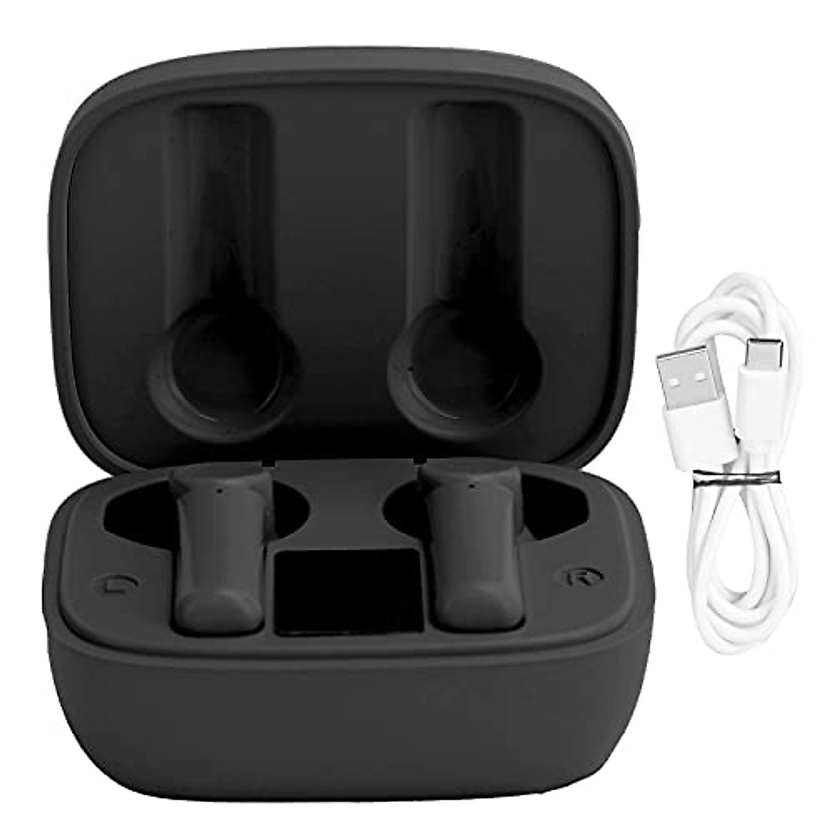 Half inEar Bluetooth Wireless Earphones,Smart Wireless Stereo Light Weight Sport Headphones,Smart Touch Bluetooth Headset for Business,Optional Color(Black)