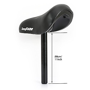 DRBIKE Replacement Bike Seat for 12 14 Inch Balance Bike Comfort Little Rider Child Kids Balance Bike Replacement Saddle Attached with 22.2mm Diameter 280mm Length Seatpost Black