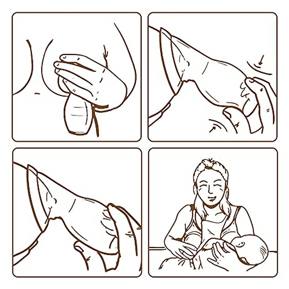 haakaa Manual Breast Pump with Suction Base Breastfeeding Essential, BPA Free, 5oz/150ml